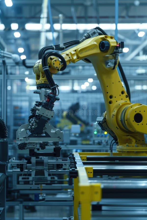 Futuristic Factory Manufacturing Exoskeletons with Robotic Systems and ...