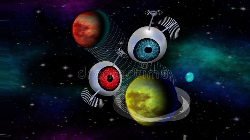 Futuristic Fantasy Image Interplanetary Information Communication ...