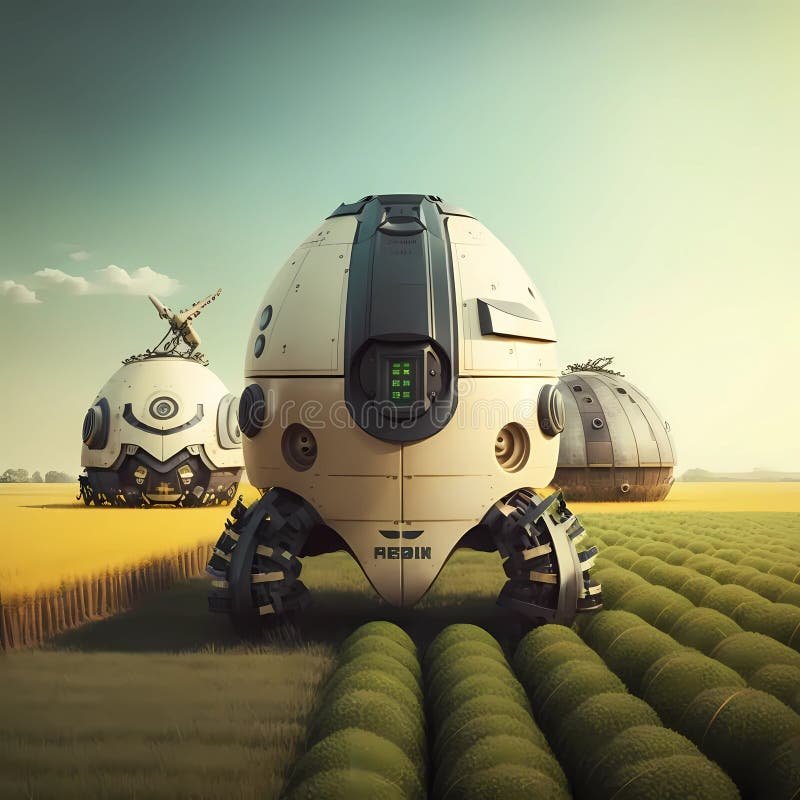 Futuristic Farming Automation, Modern Agriculture, Field Farming ... Futuristic Farming Automation, Modern Agriculture, Field Farming ...