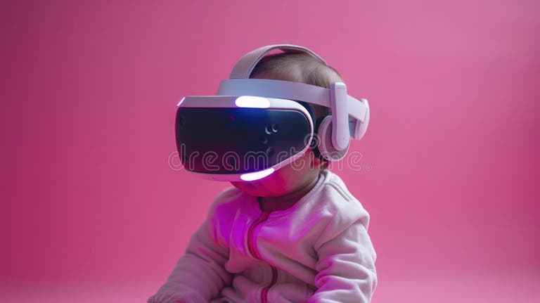 Futuristic Female Accessory, Vibrant Goggles. Future Vision Stock ...