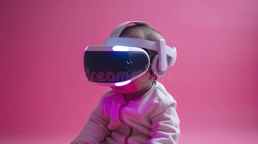 Futuristic Female Accessory, Vibrant Goggles. Future Vision Stock ...