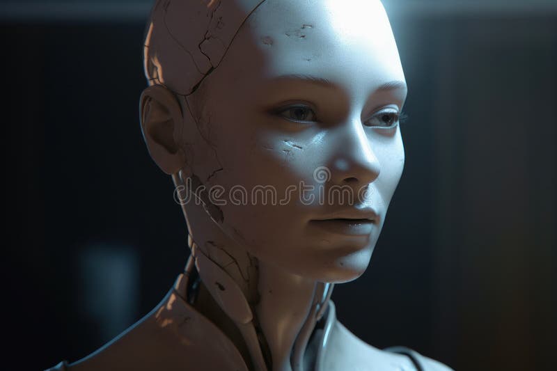Futuristic Female Android - Artificial Intellligence Concept - AI ... Futuristic Female Android - Artificial Intellligence Concept - AI ...