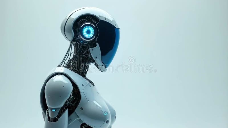 Futuristic Female Robot, AI, Cyborg, Artificial Intelligence ...