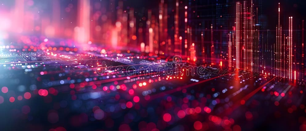 Futuristic Financial Growth - Tech and Trends Visualization. Concept ...