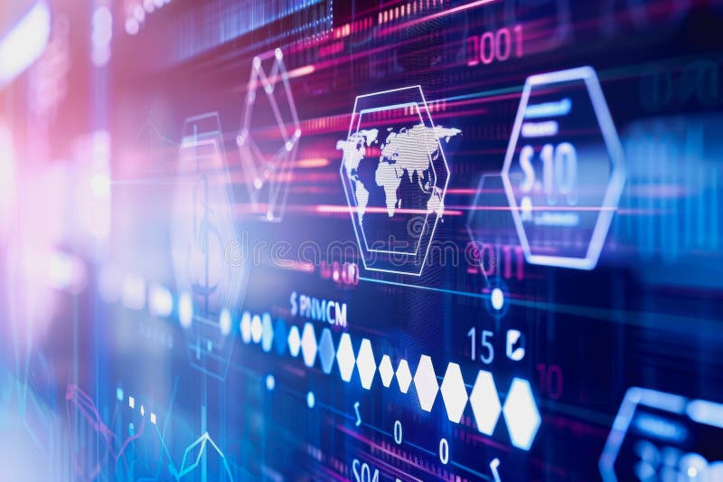 Futuristic Financial Interface for Inward Remittance with Hexagonal ...