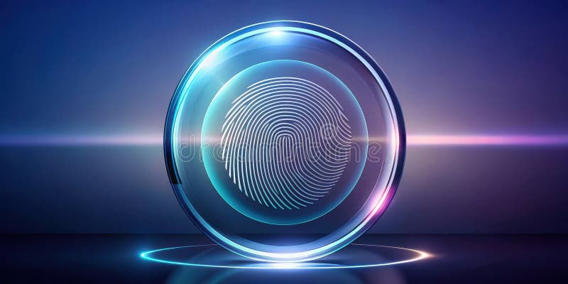Futuristic Fingerprint Authentication System Interface Design Concept ...