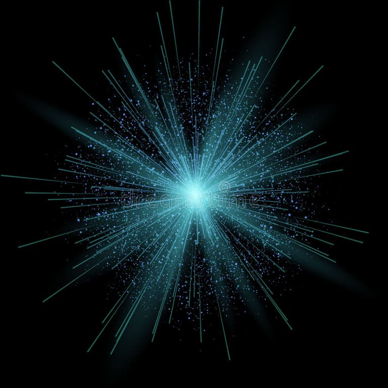 Firework Lines with Particle Star Dust Stock Illustration ...