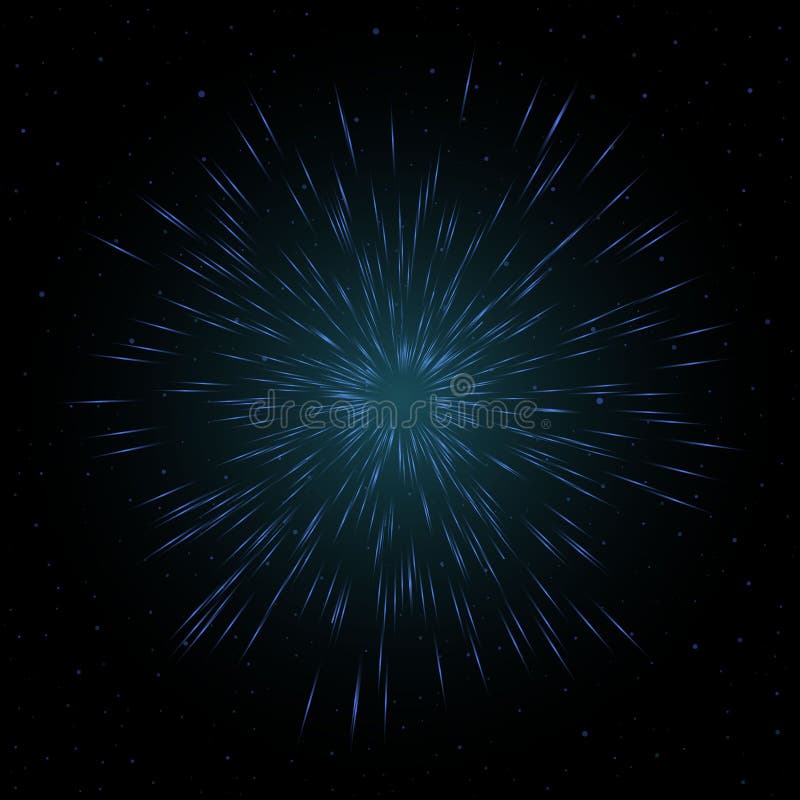 Firework Lines with Particle Star Dust Stock Illustration ...