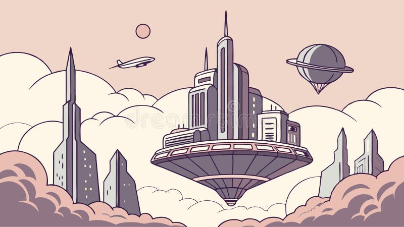 Futuristic Floating City, Science Fiction and Advanced Urban Design ...