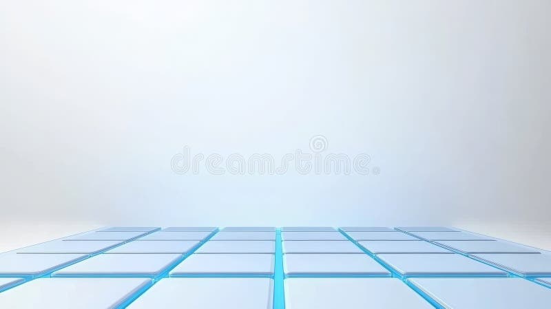 A Futuristic Floor with a Grid Pattern Featuring Radiant Lines Set ...