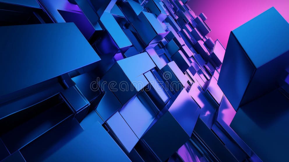 Futuristic Flow: Abstract 3D Tech Background with Copy Space ...