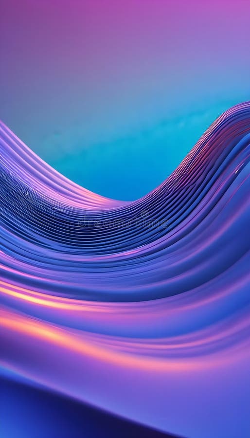 Futuristic Flow Chromatic Elegance in Mesmerizing Holo Wave Patterns ...