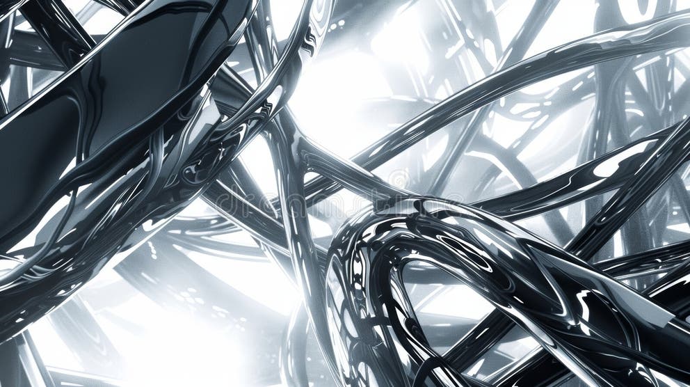 A Futuristic Font with Sleek Metalliclooking Letters Featuring Angular ...