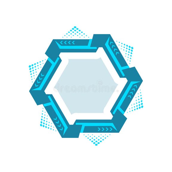 Futuristic Frame Gui Conceptual Layout Hud Element Graphic Stock Vector ...