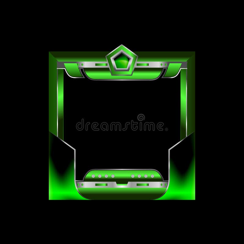 Futuristic Frame Interface Avatar Graphic for Game Stock Vector ...