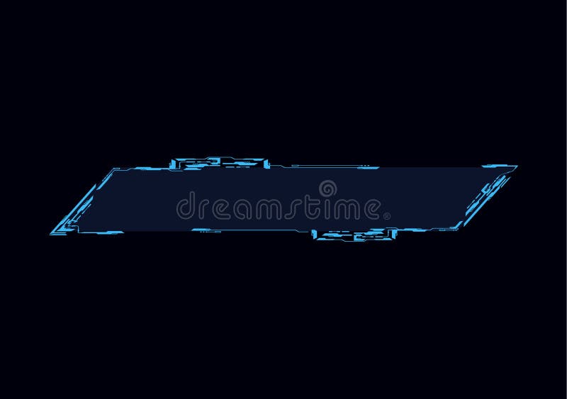 Futuristic Frame in the Shape of an Oblique Rectangular, Vector for Ui ...