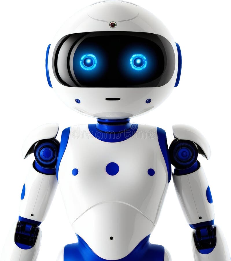 Futuristic and Friendly Robot Character Suitable for Technological and ...