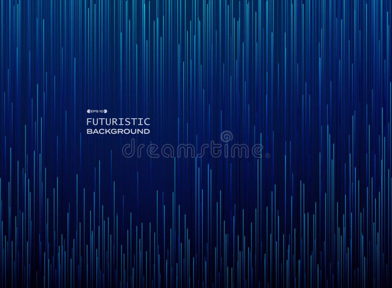 Futuristic Full Frame of Science Movement in Gradient Blue Line Stock ...