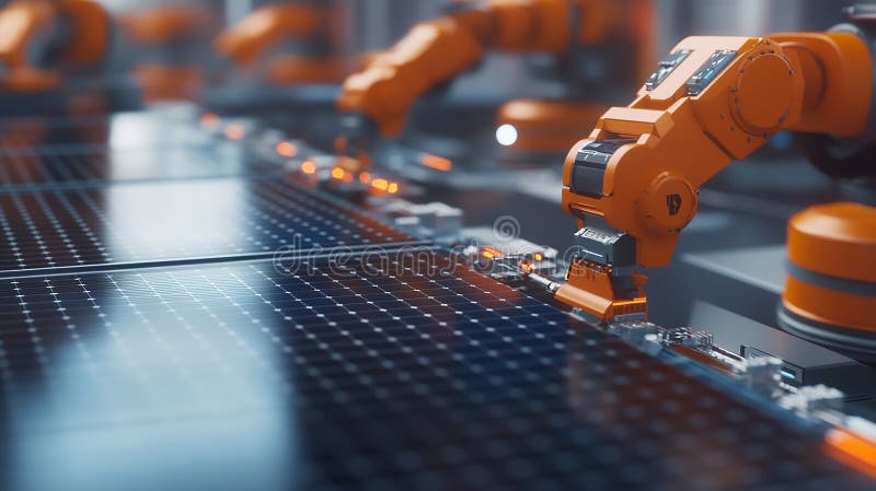 Futuristic Fully Automated Construction Site with Advanced Technology ...