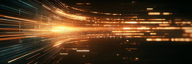 Futuristic Fusion Background with Minimal Glowing Lines and Smooth Tech ...