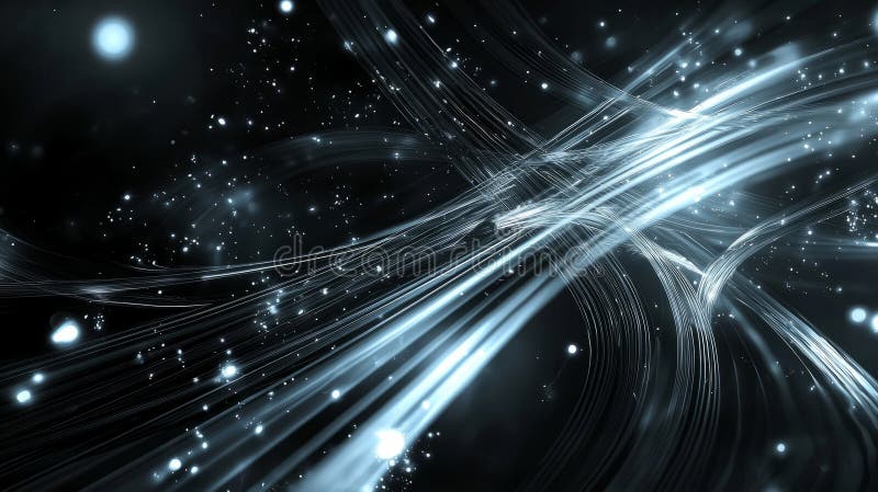 Futuristic Fusion Background with Minimal Glowing Lines and Smooth Tech ...