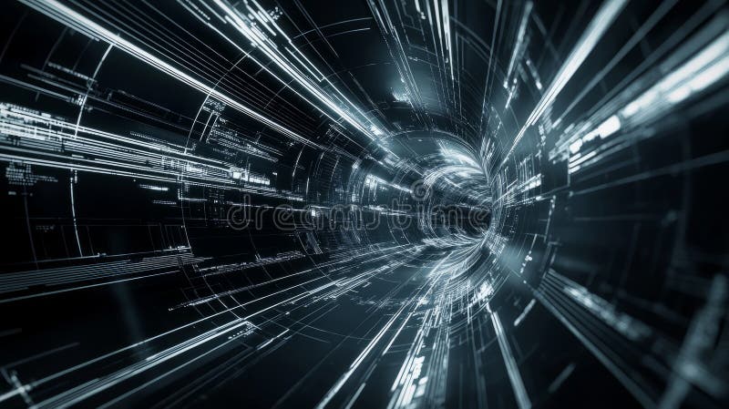 Futuristic Fusion Background with Minimal Glowing Lines and Smooth Tech ...