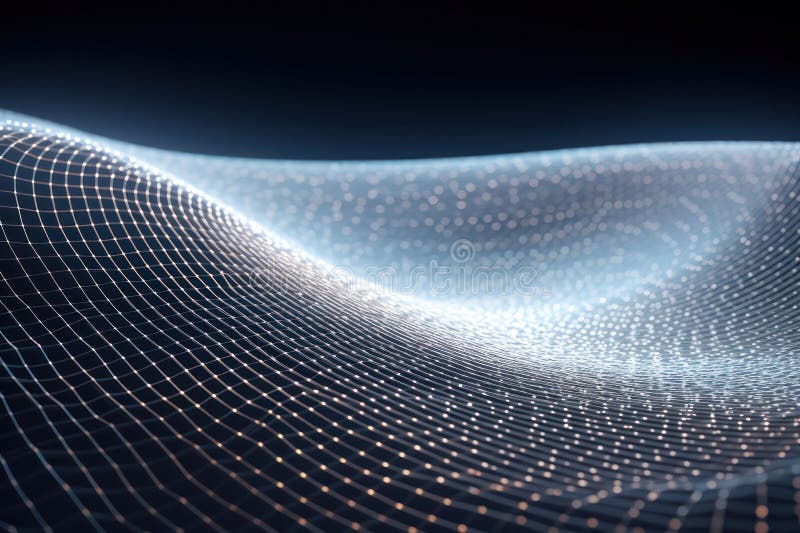Futuristic Fusion: Illuminated Wire Mesh Pioneering Digital Innovation ...