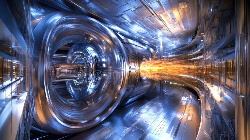 Fusion Reactor Ignition stock illustration. Illustration of heat ...