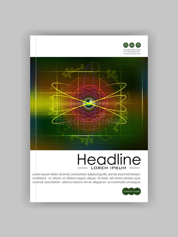 Futuristic Future Sci Fi Atom with Internet Technology and Business ...