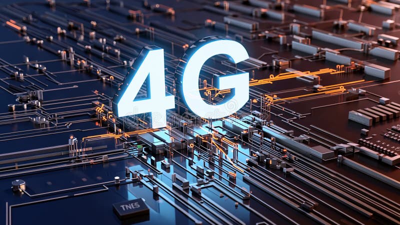 Futuristic 4g Network Concept Highlighting Advanced Technology and ...