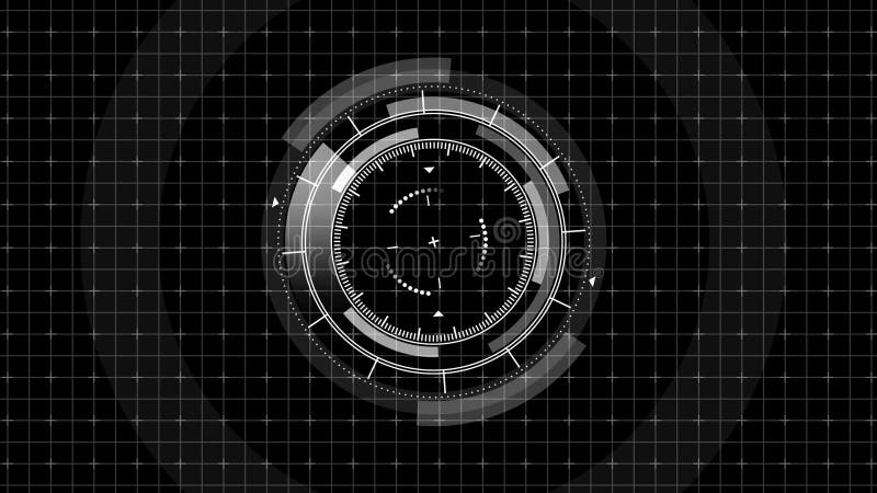 Futuristic Game Target. Aiming and Military. Aim of Sniper Weapon. Neon ...