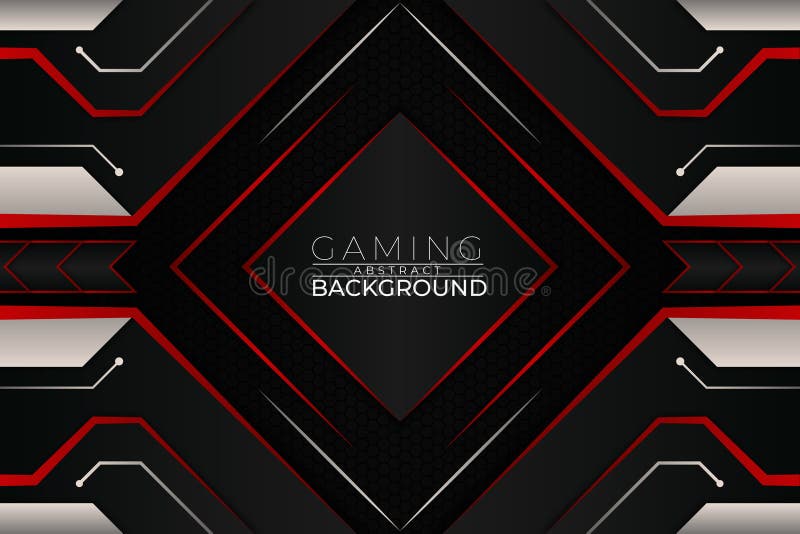 Futuristic Modern Gaming Background Design Overlapped Shape Stock ...