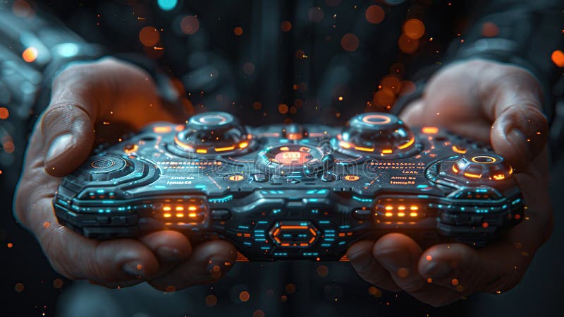Futuristic Gaming Controller Stock Illustrations – 4,738 Futuristic ...