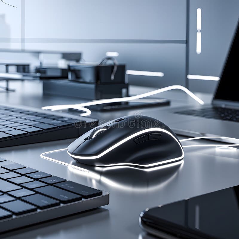 Futuristic Gaming Mouse High-Performance & Ergonomic Design Stock ...