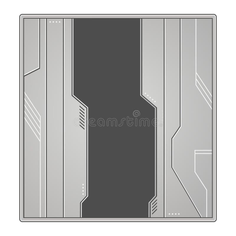 Futuristic gate design stock vector. Illustration of astronomy - 290277270