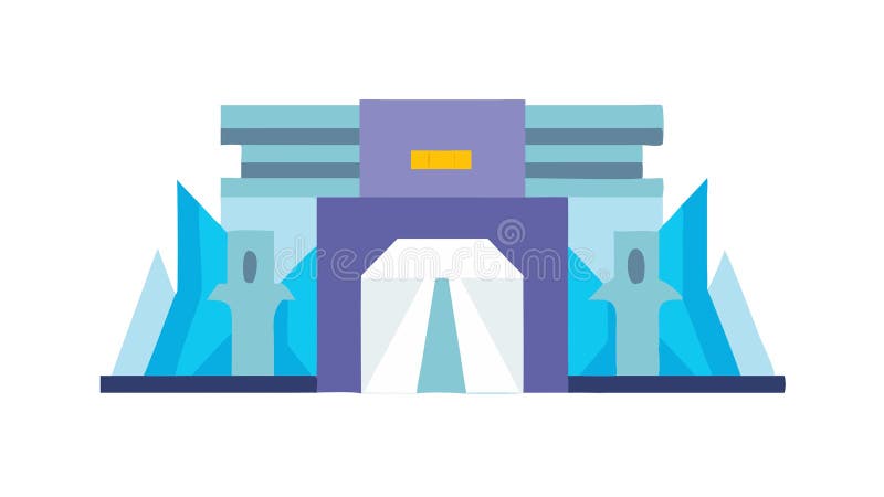 Futuristic Gateway Portal Architecture, Vector Design Generative AI ...