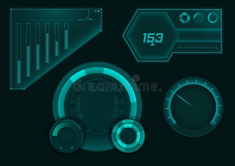 Futuristic Gauges Stock Illustrations – 1,298 Futuristic Gauges Stock ...
