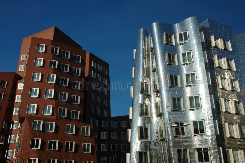 Futuristic Buildings in Dusseldorf, Germany Editorial Stock Image ...