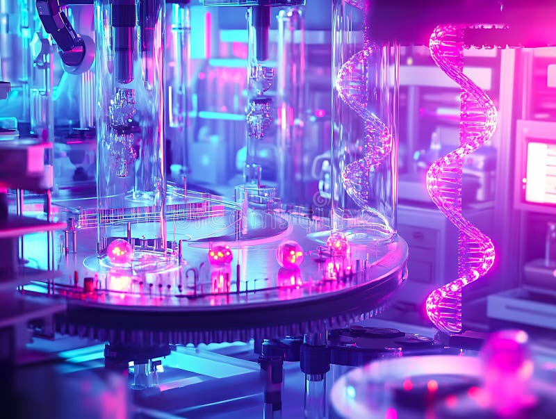 Futuristic Genetic Experiment, Ai Generated Stock Illustration ...