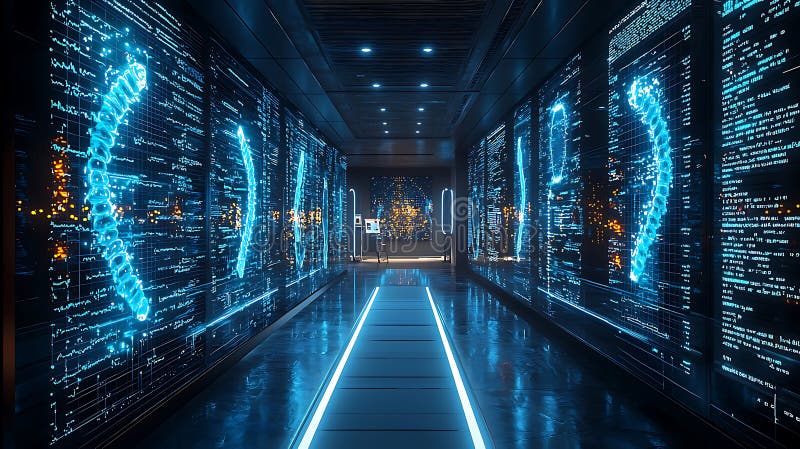 Futuristic Genetics Lab Featuring Advanced AI Technology for Genetic ...