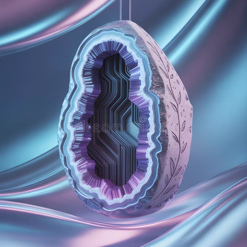 Futuristic Geometric Background with Flowing Gradients Stone Texture ...