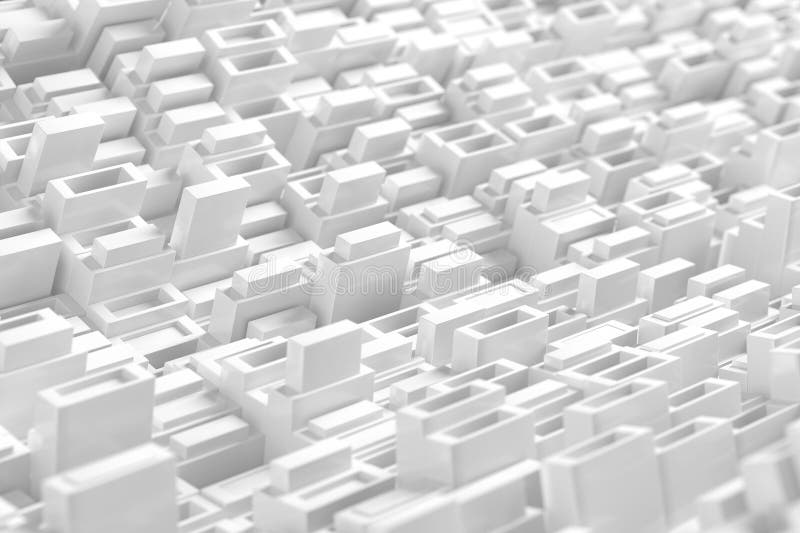 Futuristic Geometric Cityscape Background for Design and Architecture ...