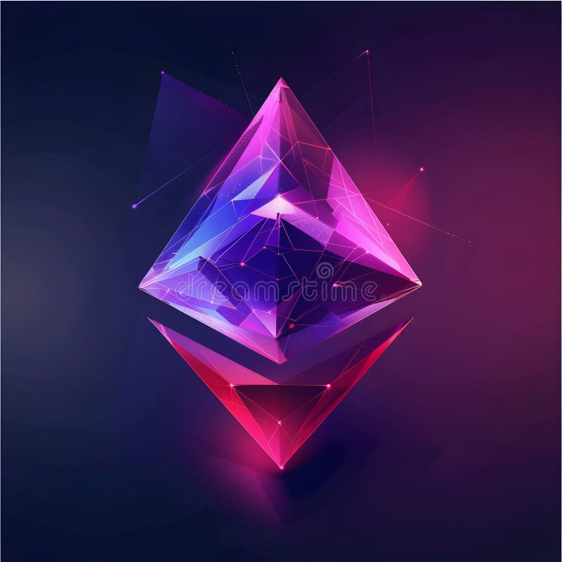 Futuristic Geometric Design with Neon Lighting and Abstract Shapes ...