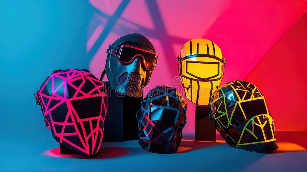 Neon Helmets Stock Illustrations – 263 Neon Helmets Stock Illustrations ...