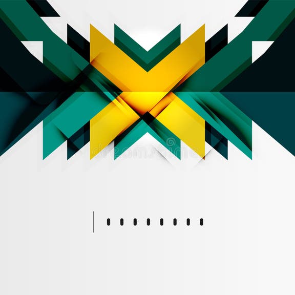 Futuristic Geometric Shapes, Minimal Design Stock Vector - Illustration ...