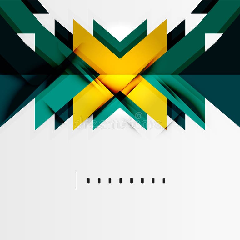 Futuristic Geometric Shapes, Minimal Design Stock Vector - Illustration ...