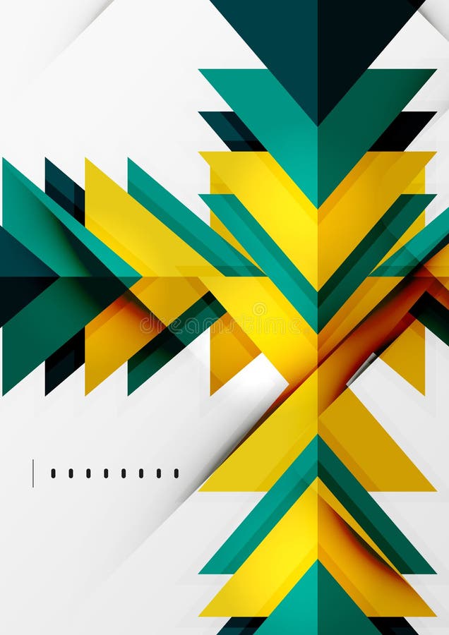 Futuristic Geometric Shapes, Minimal Design Stock Vector - Illustration ...