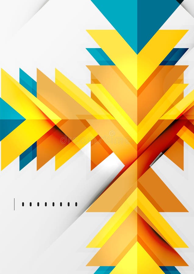 Futuristic Geometric Shapes, Minimal Design Stock Vector - Illustration ...