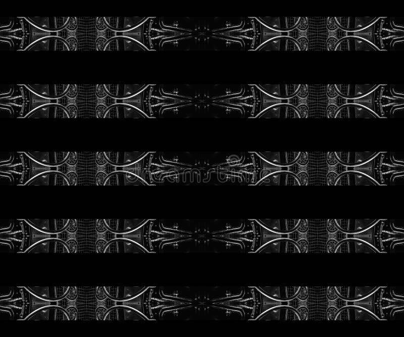 Futuristic Geometric Stripes Seamless Pattern Stock Illustration ...