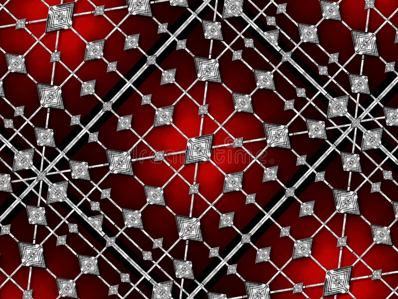 Futuristic Geometric Tech Pattern Stock Illustration - Illustration of ...